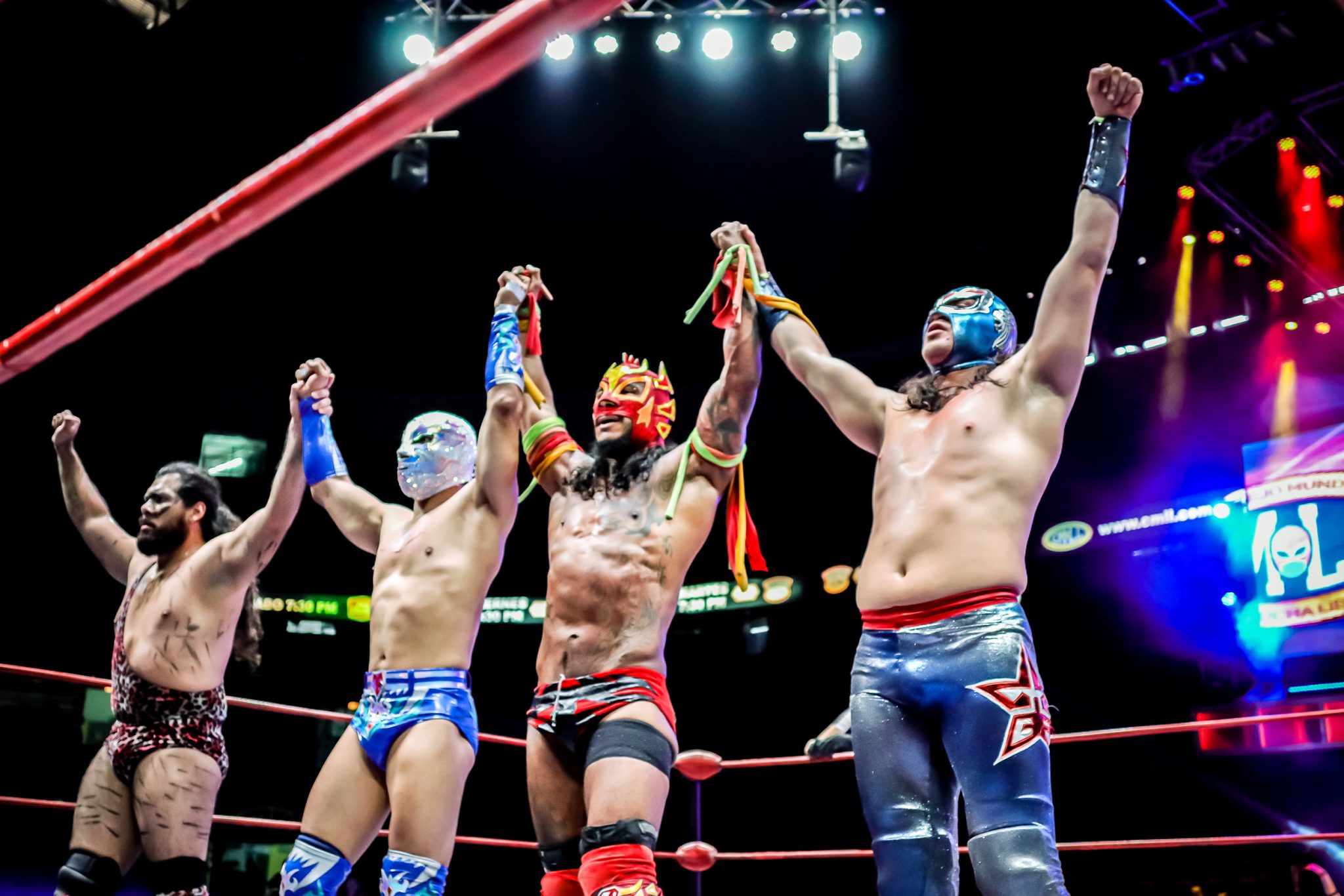 ¡TITÁN, CAVERNARIO, STAR JR. Y DRAGÓN ROJO JR., COMBINACIÓN TRIUNFADORA ...