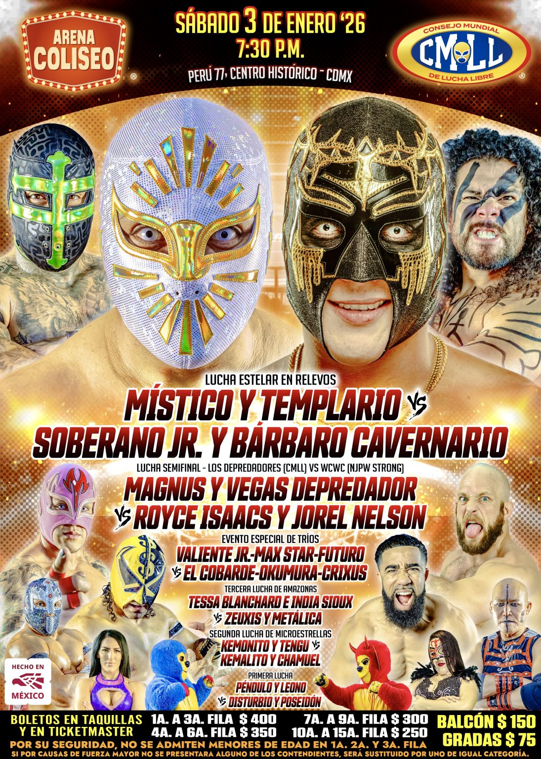 Arena Coliseo : 2026